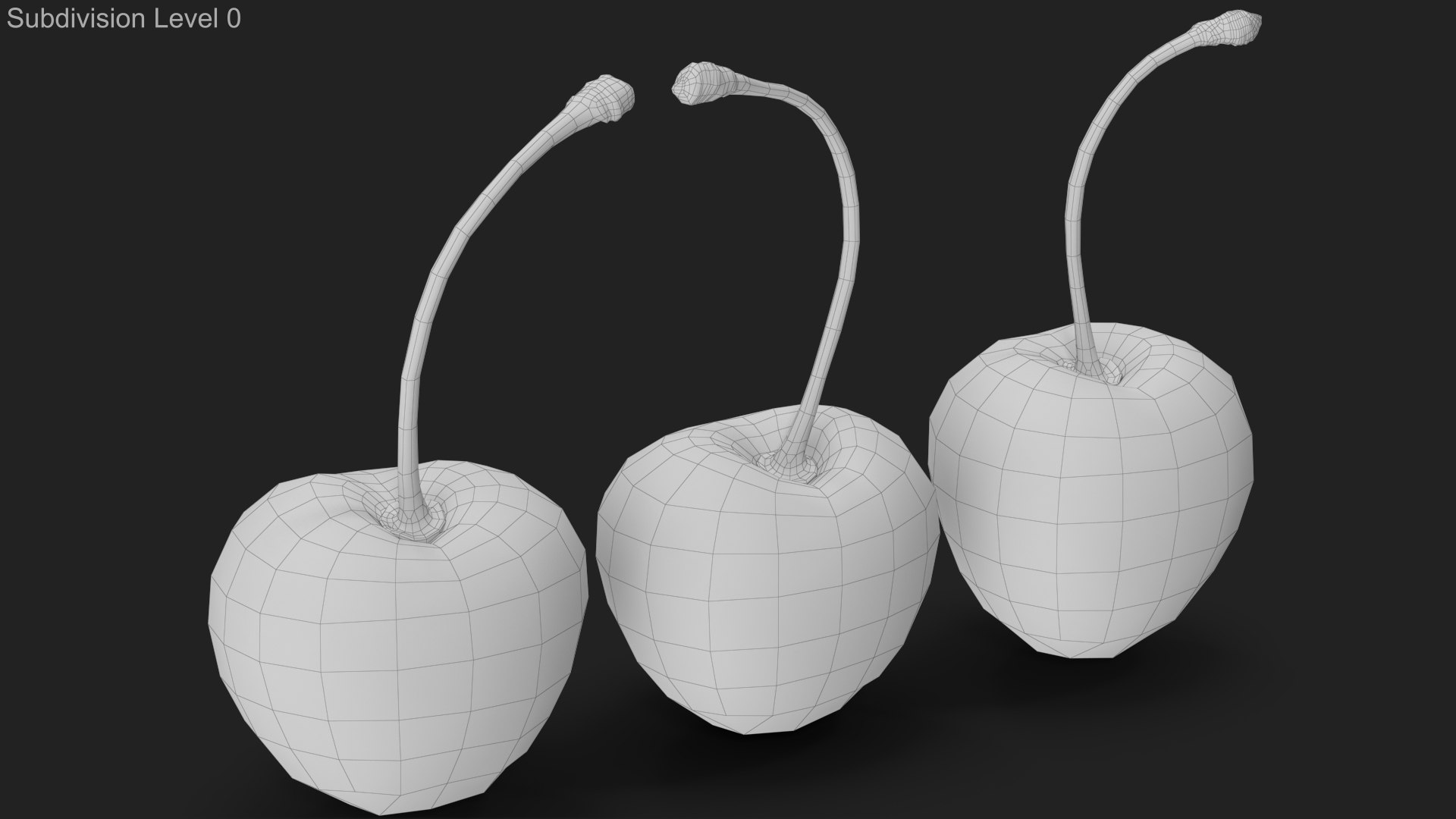 3D cherries model - TurboSquid 1590598