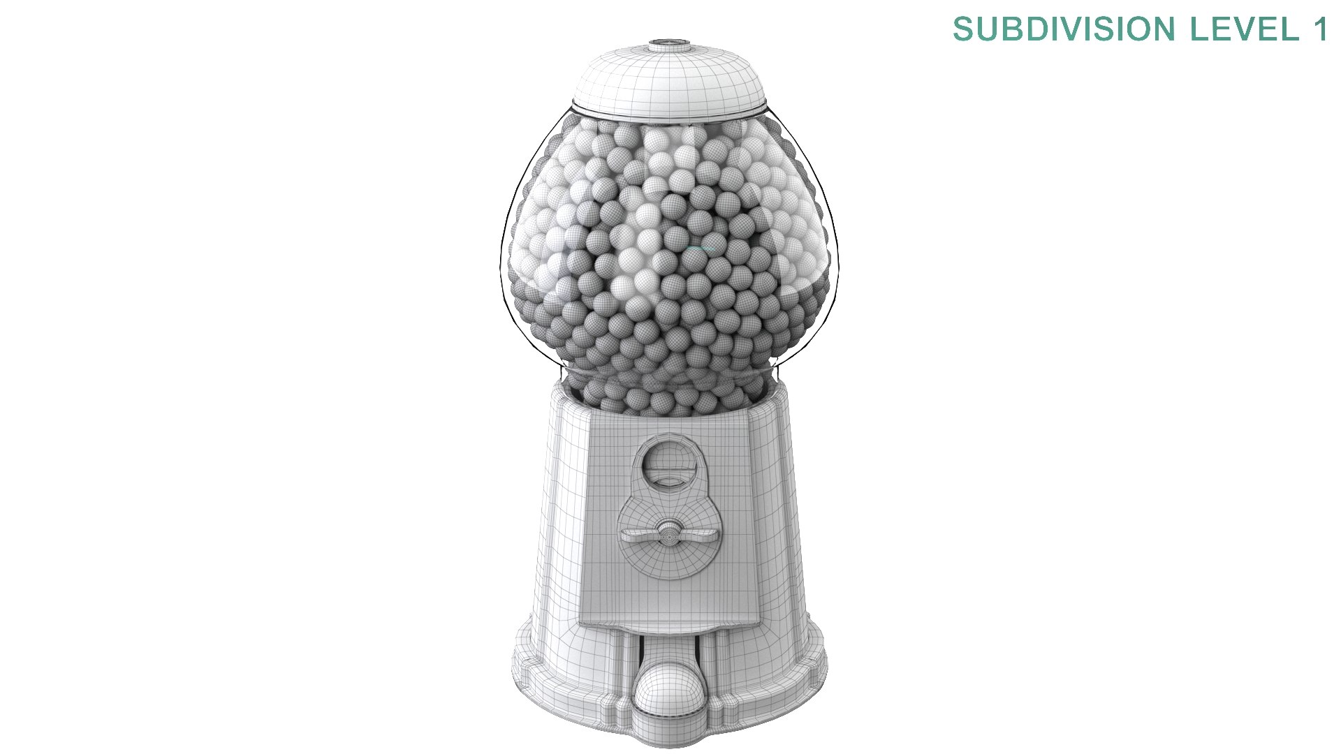 Gumball Machine 3D Model - TurboSquid 1739535