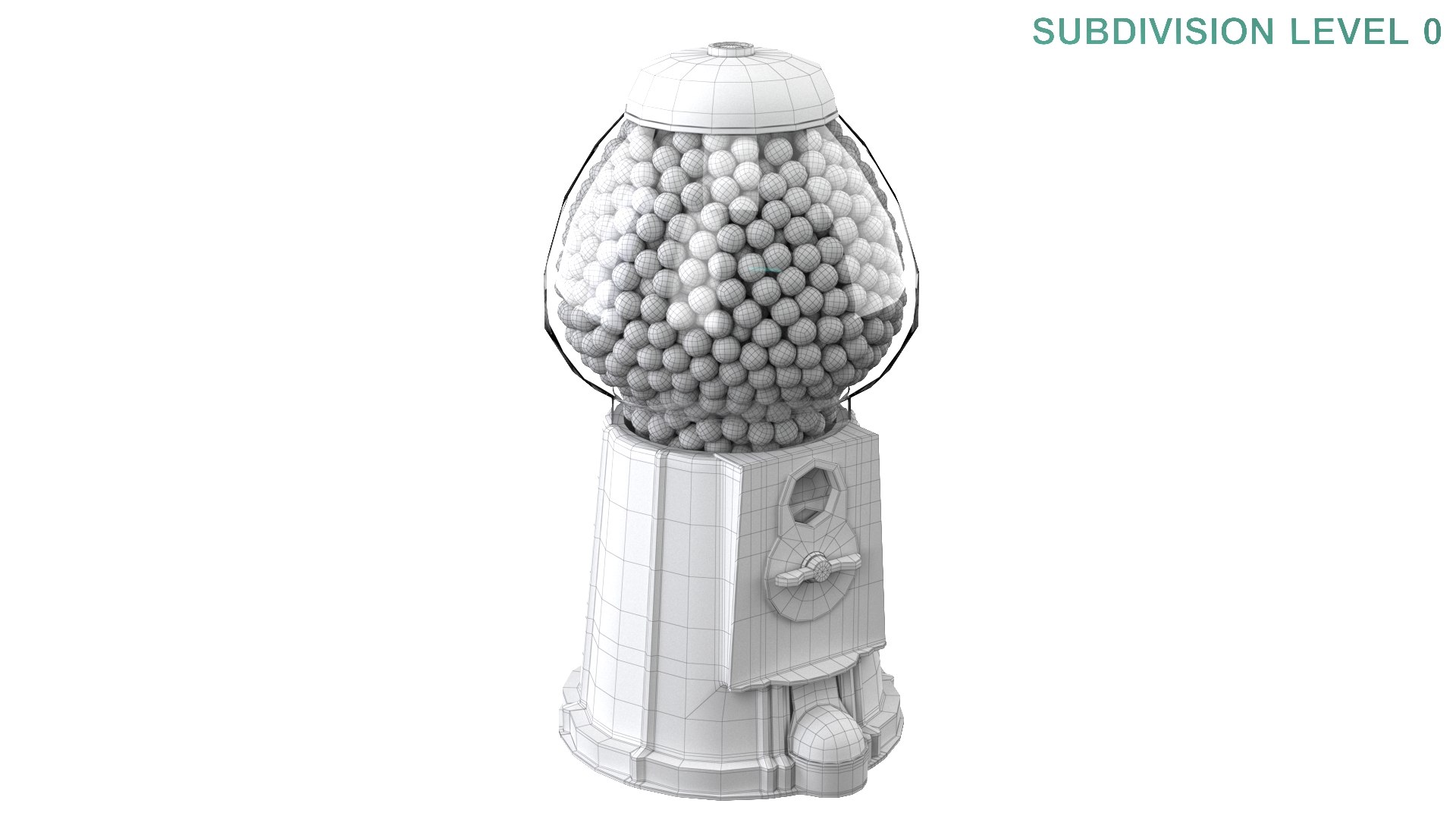 Gumball Machine 3D Model - TurboSquid 1739535