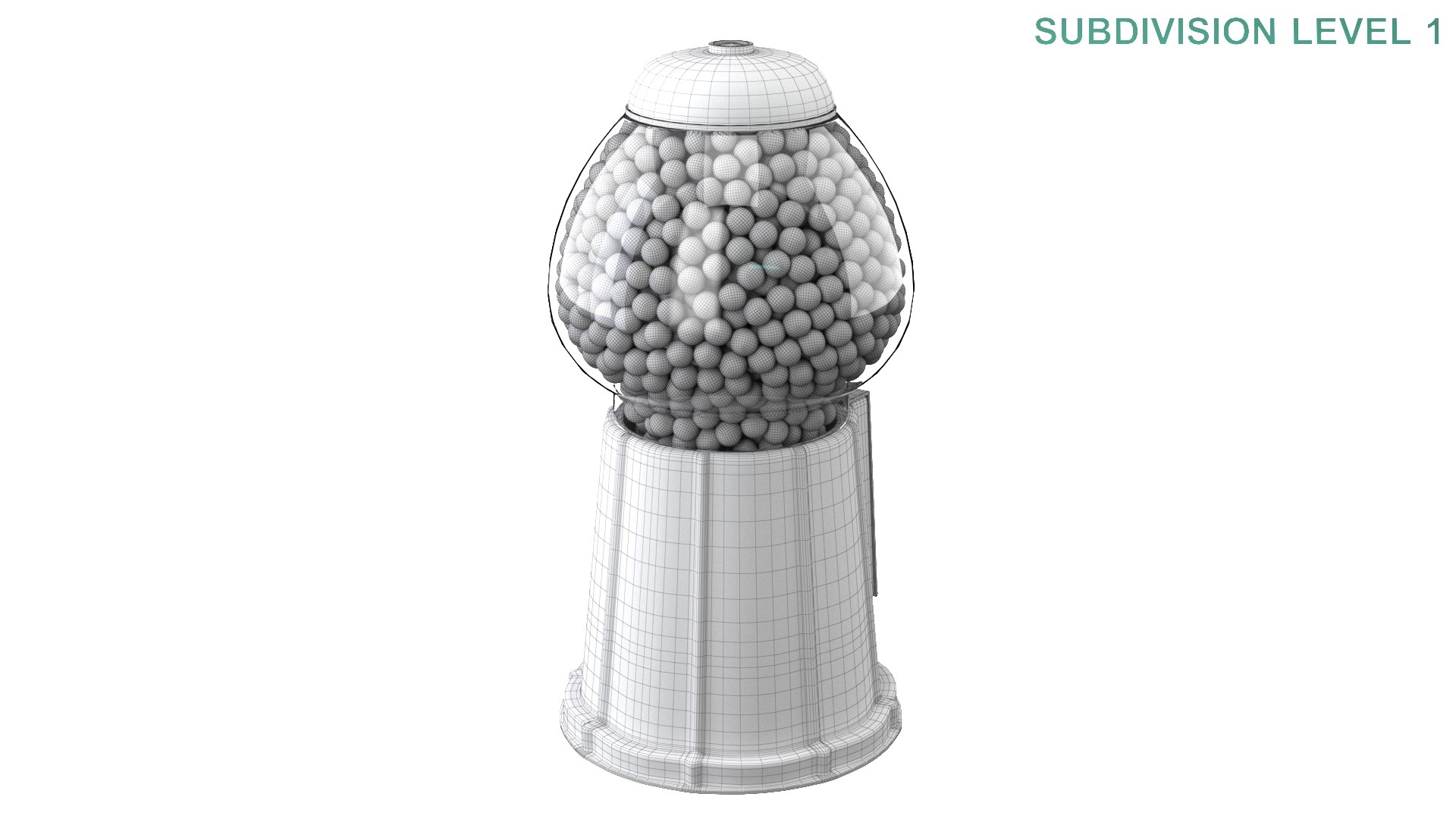 Gumball Machine 3D Model - TurboSquid 1739535
