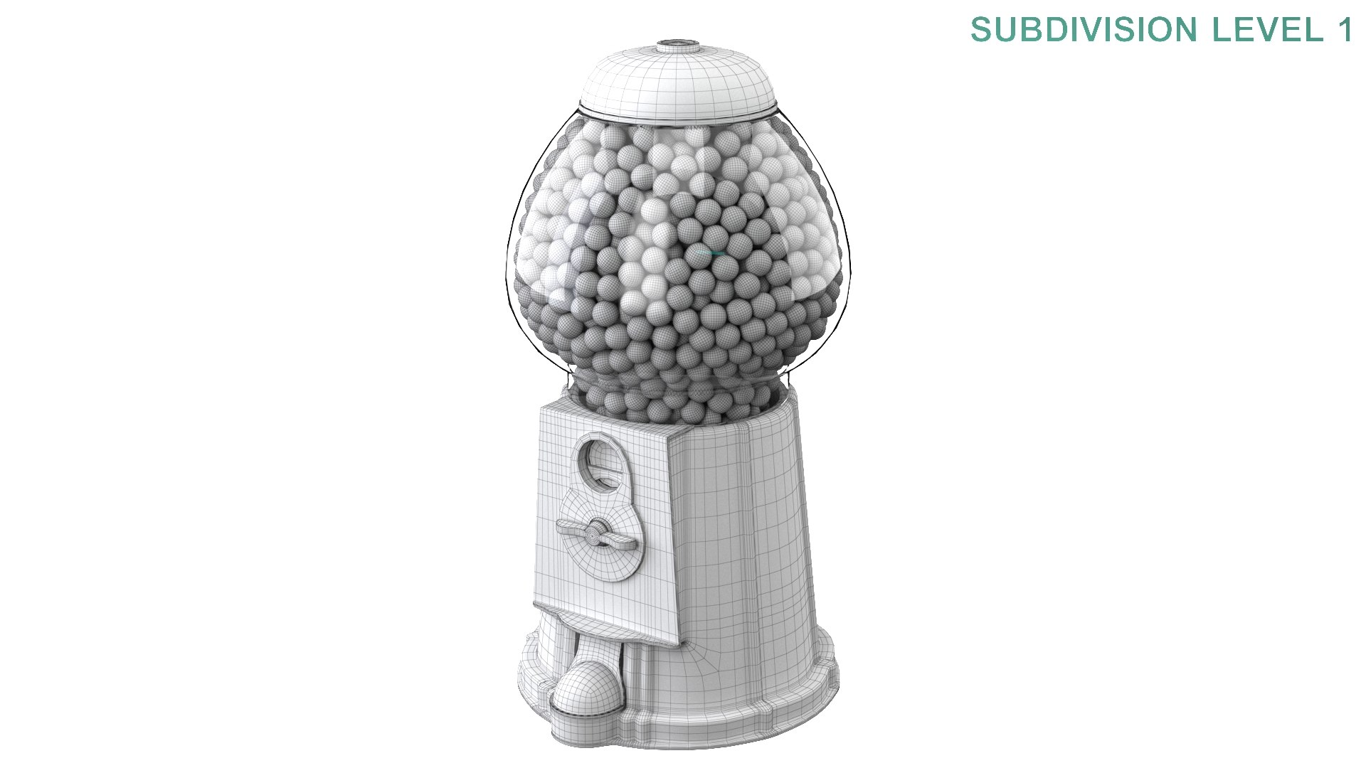 Gumball Machine 3D Model - TurboSquid 1739535