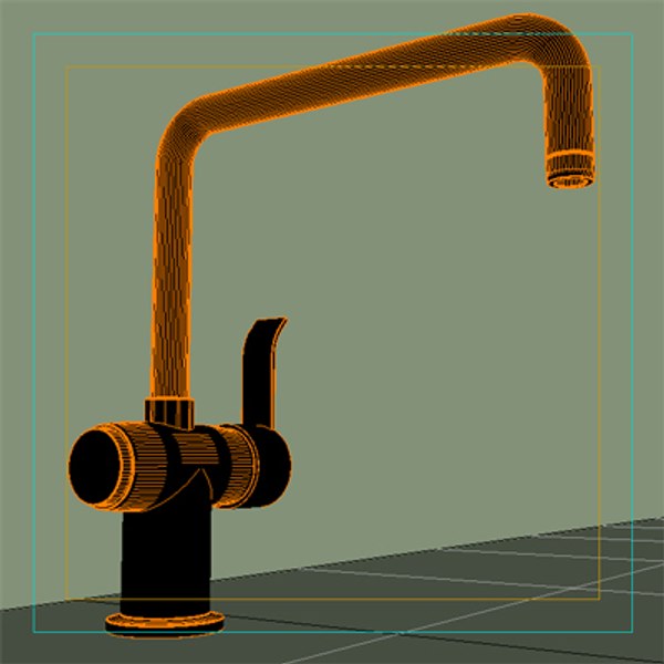 3d model santos modern faucet