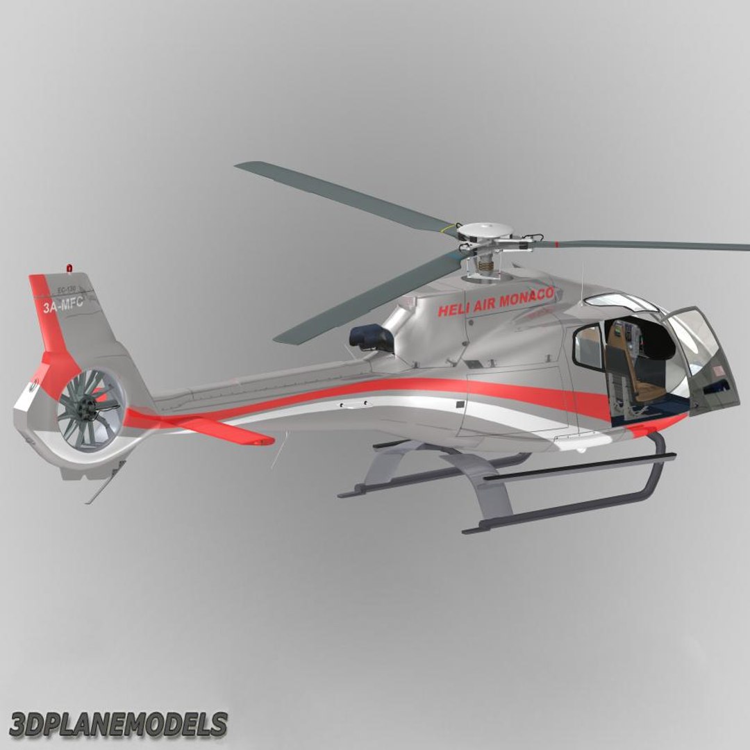 3d Model Eurocopter Ec-130 Heli Air