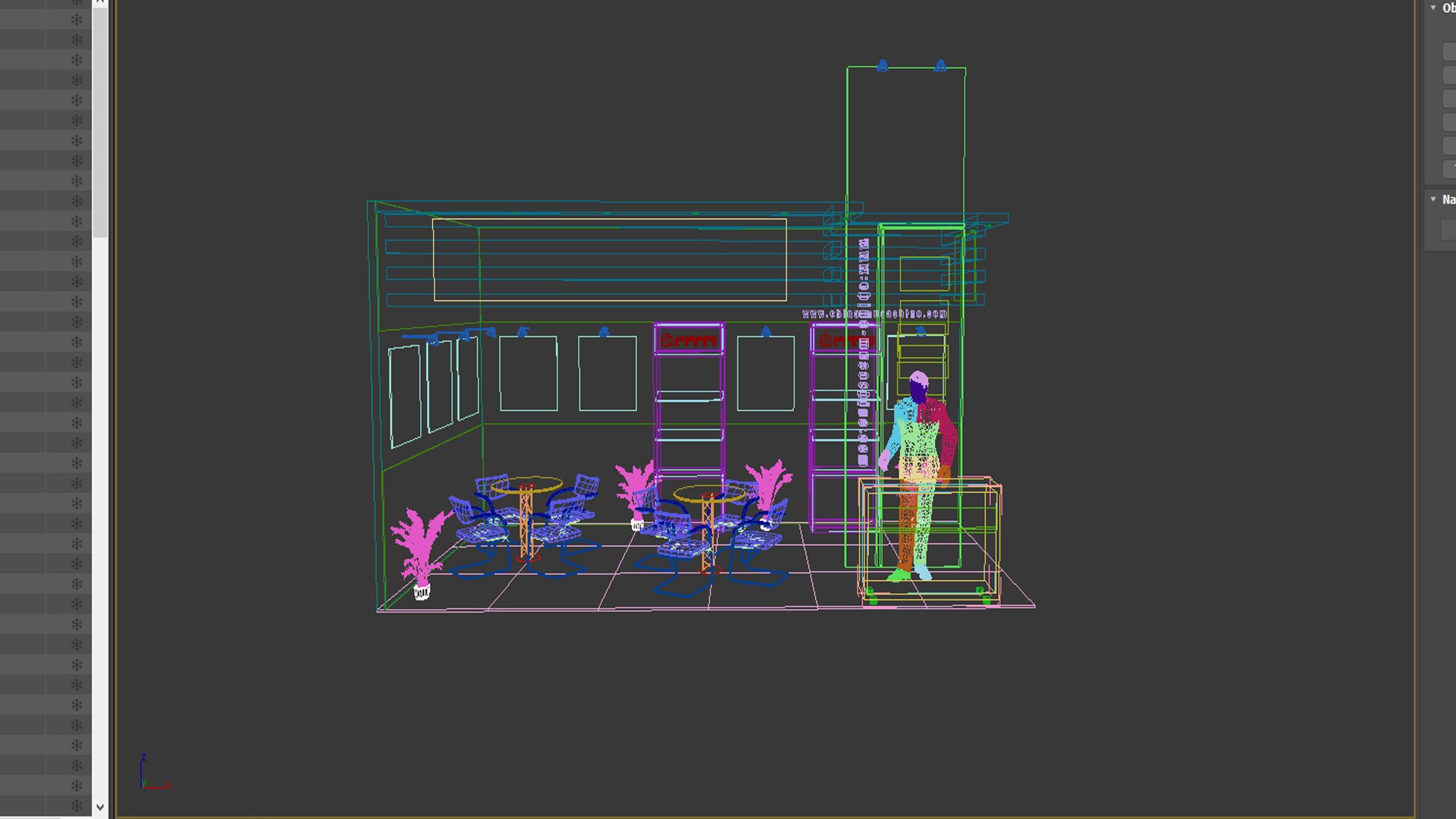 3D 2 Side Open Stand - TurboSquid 1995372