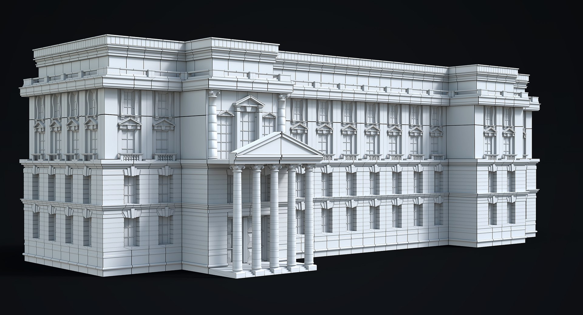 Historical Building 3d Model
