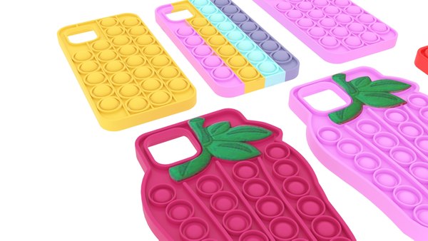 Pop It Phone Cases Set 3D model - TurboSquid 1758576