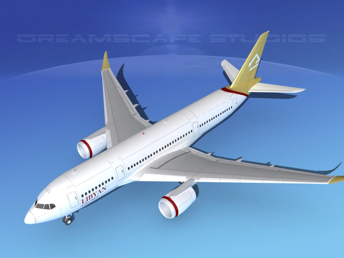 3d model airbus a350