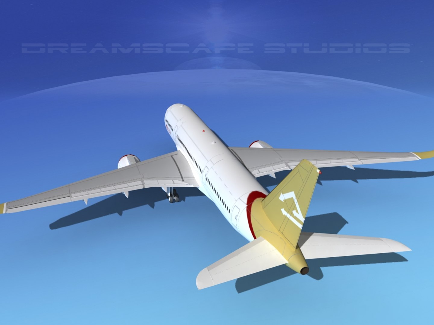 3d model airbus a350