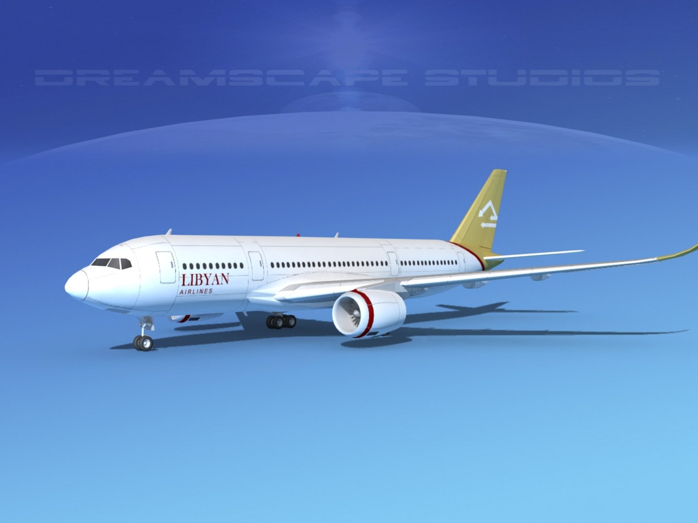 3d model airbus a350