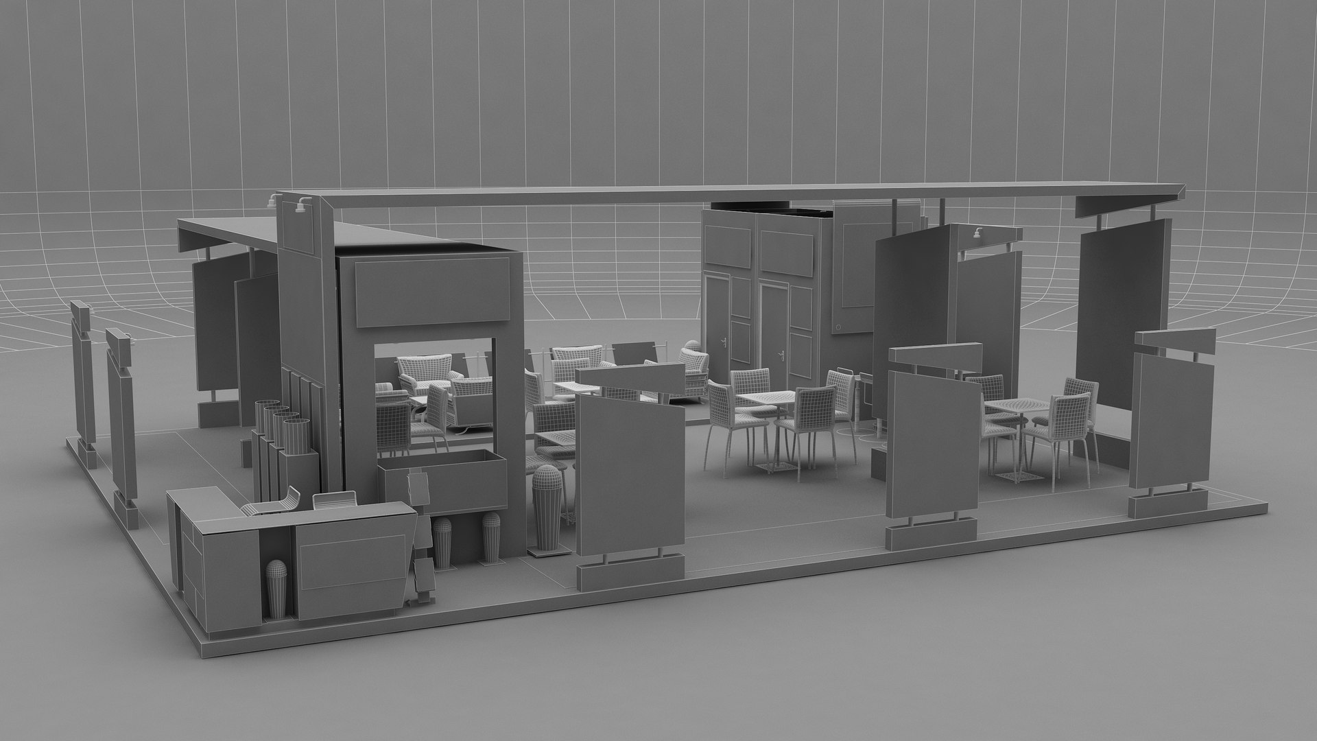 3D Stall Model - TurboSquid 1667021