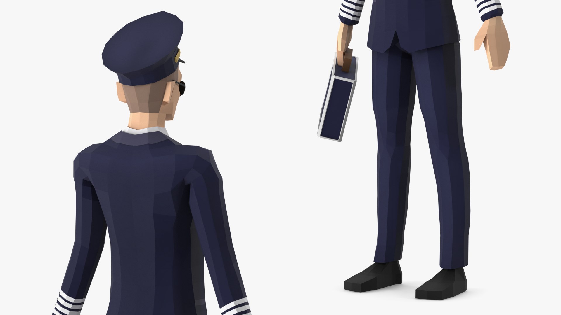 3D Low Poly Pilot - TurboSquid 2181859
