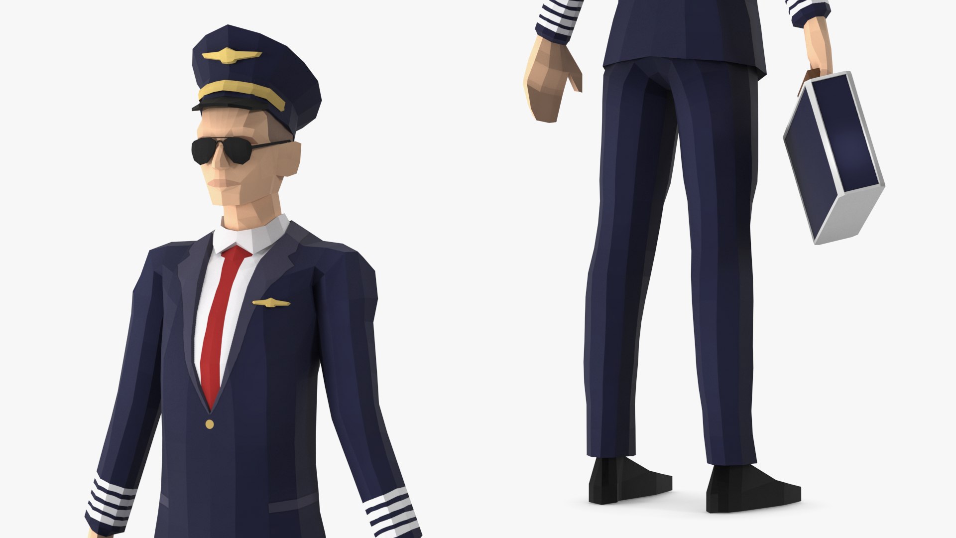3D Low Poly Pilot - TurboSquid 2181859