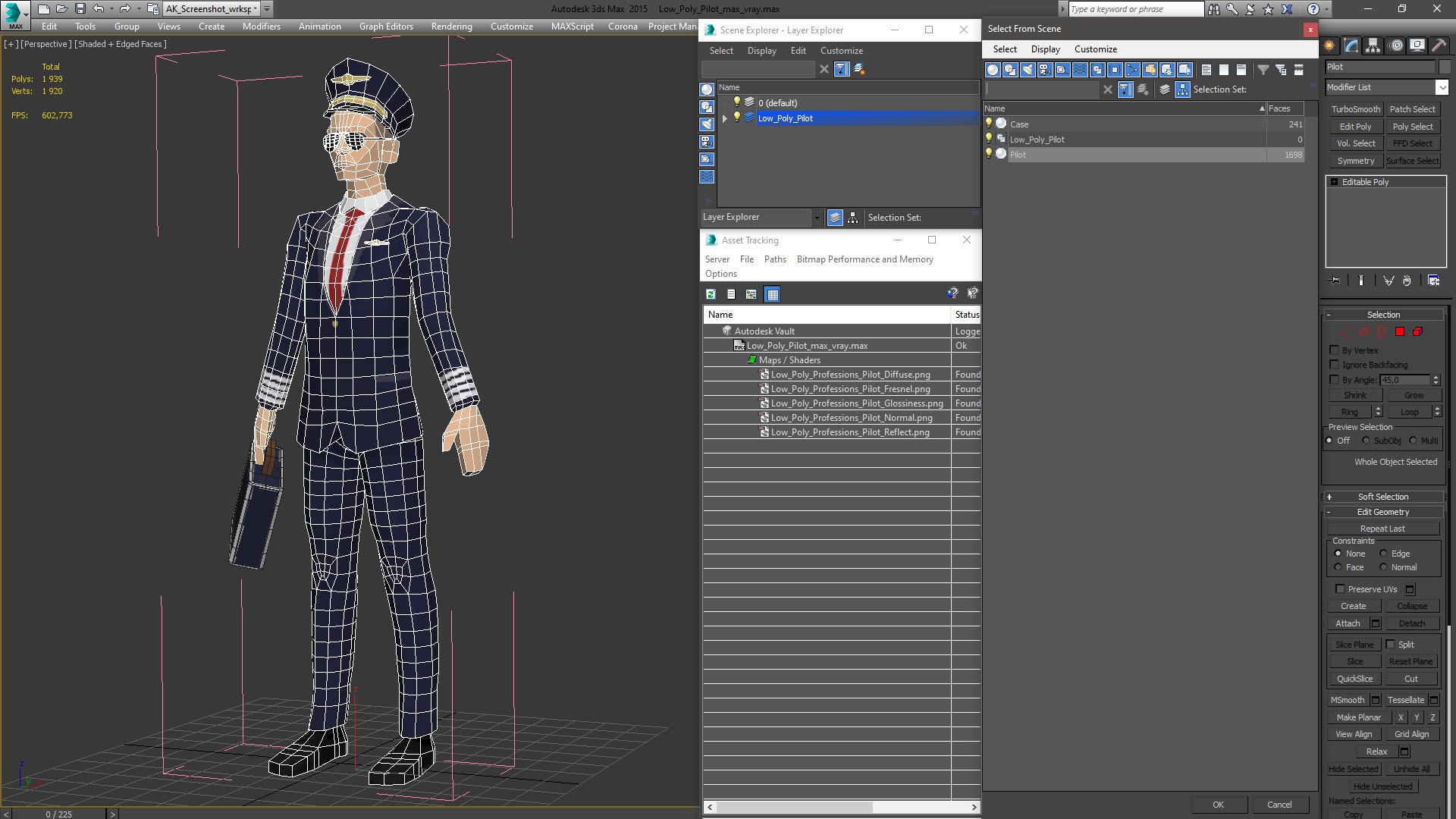 3D Low Poly Pilot - TurboSquid 2181859