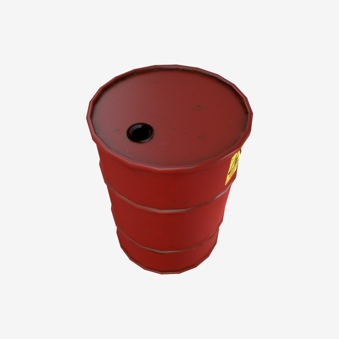 3d Model Red Barrel