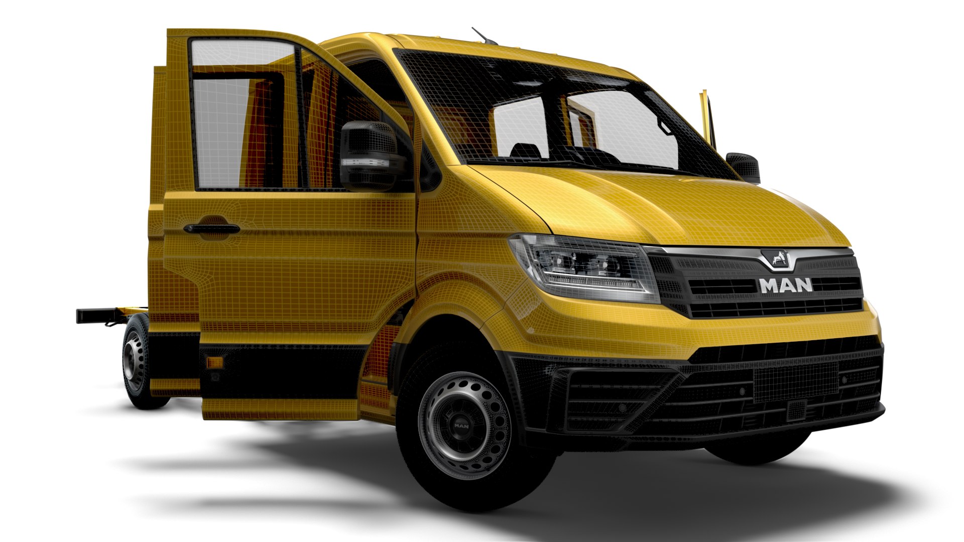 MAN TGE Chassis Double Cab L3 HQ Interior 2023 3D model - TurboSquid ...