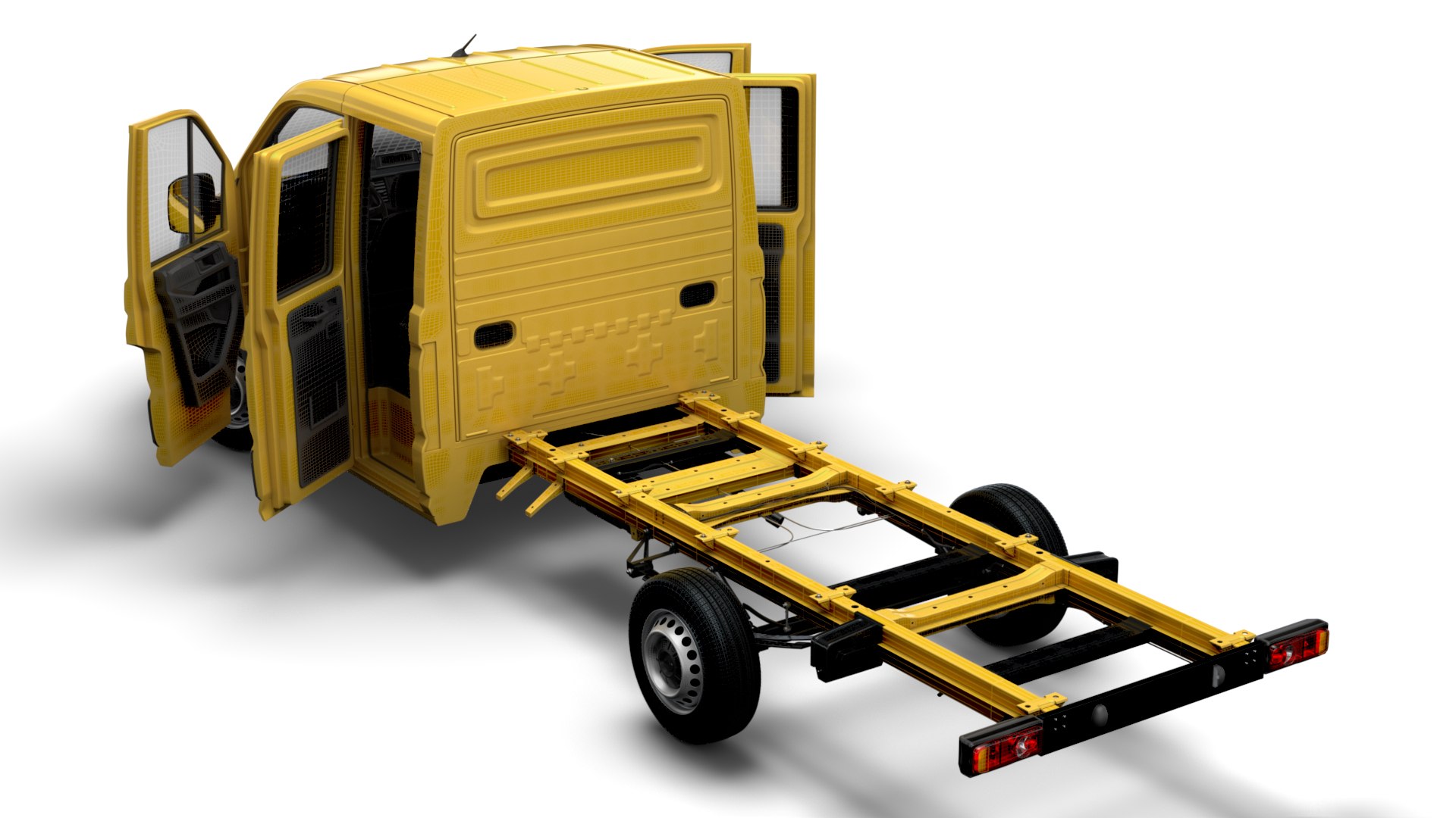 MAN TGE Chassis Double Cab L3 HQ Interior 2023 3D model - TurboSquid ...