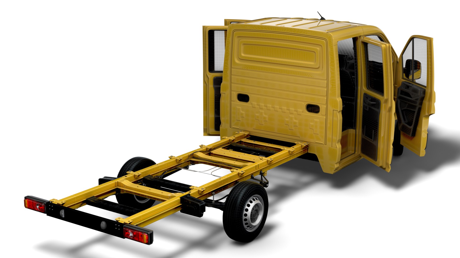 MAN TGE Chassis Double Cab L3 HQ Interior 2023 3D model - TurboSquid ...