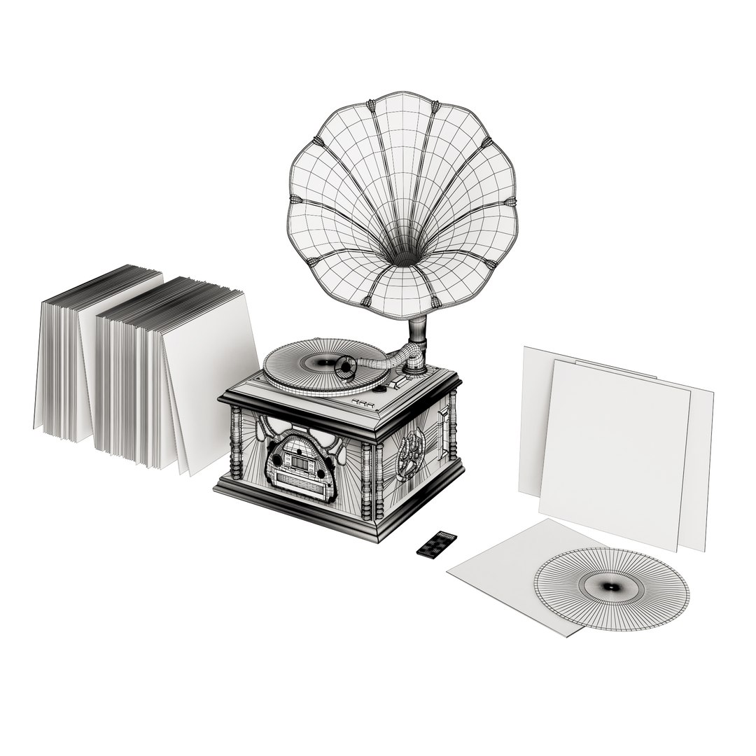 Musical Records 3D Model - TurboSquid 1663113