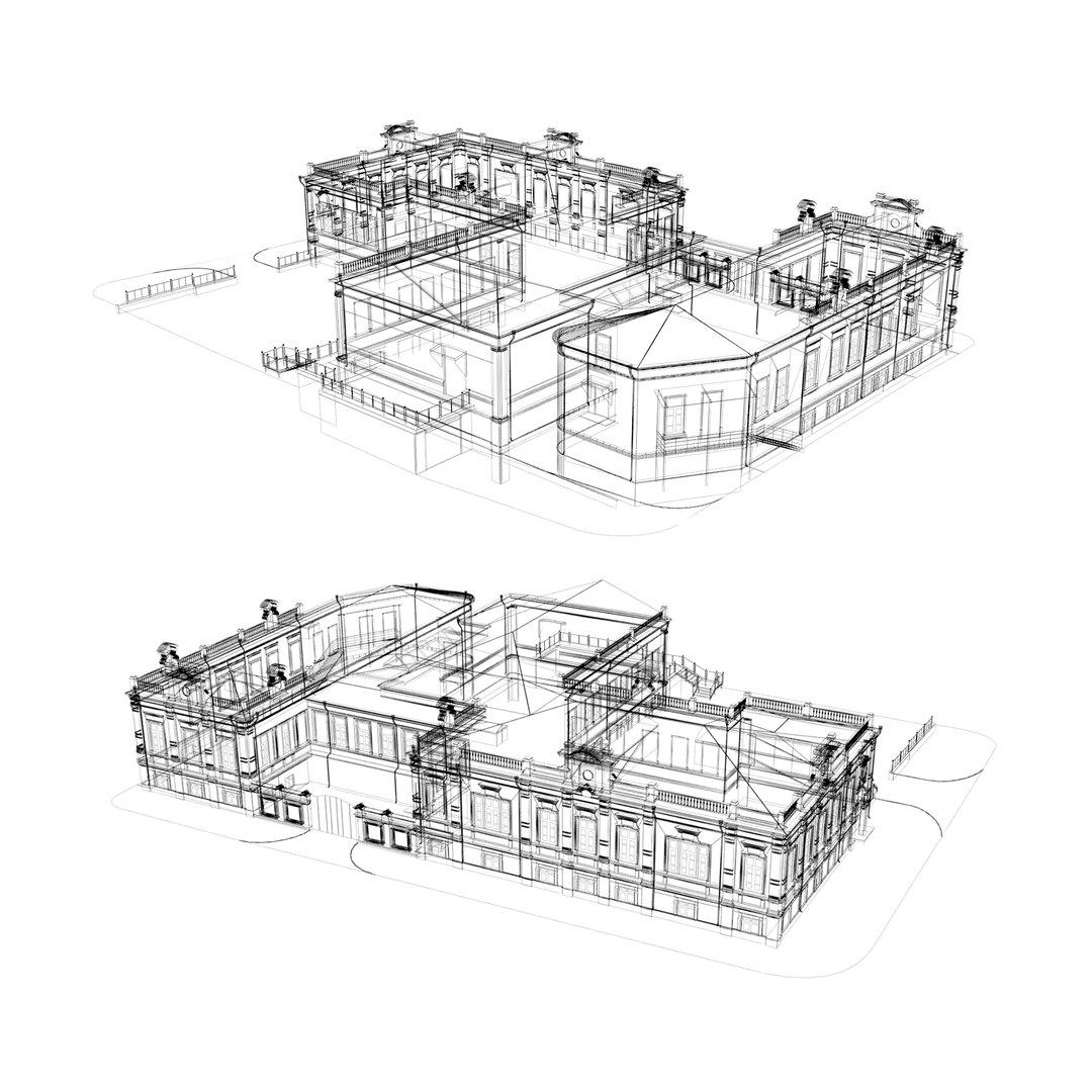 3D model historical house - TurboSquid 1453173