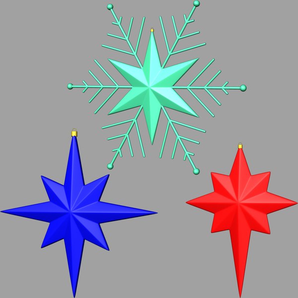 christmas stars fbx