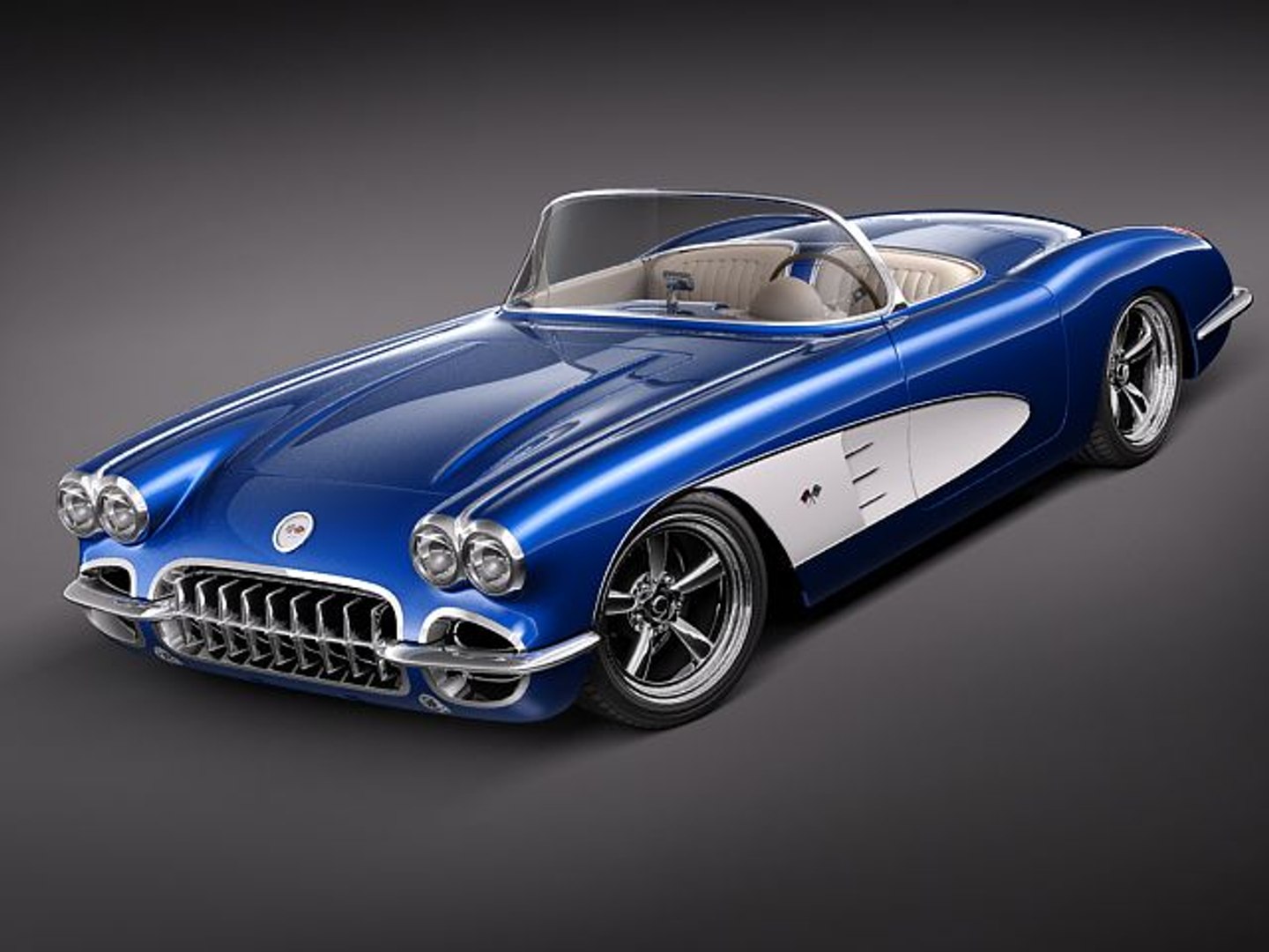 3d model chevrolet corvette c1