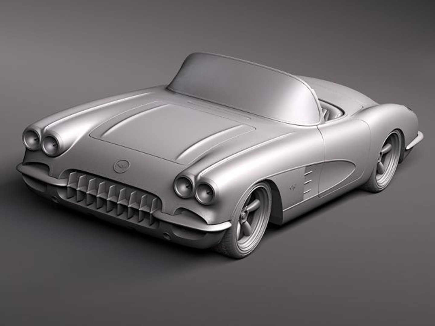 3d model chevrolet corvette c1
