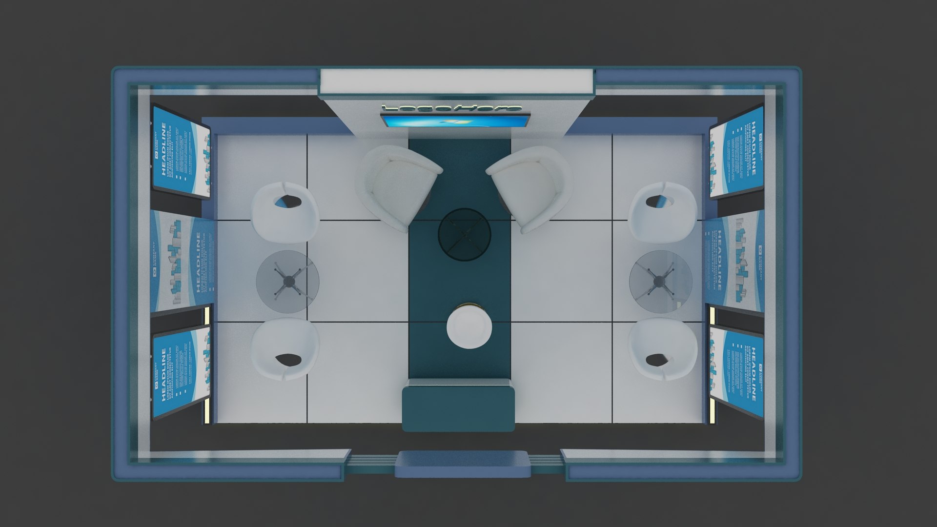 Exhibition Booth 5x3 Meter 3D Model - TurboSquid 2235984