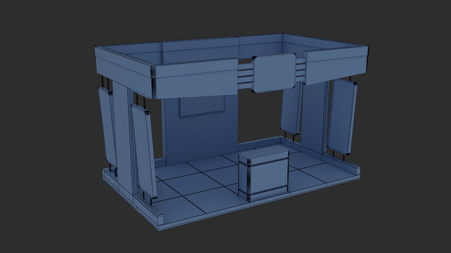 Exhibition Booth 5x3 Meter 3D Model - TurboSquid 2235984