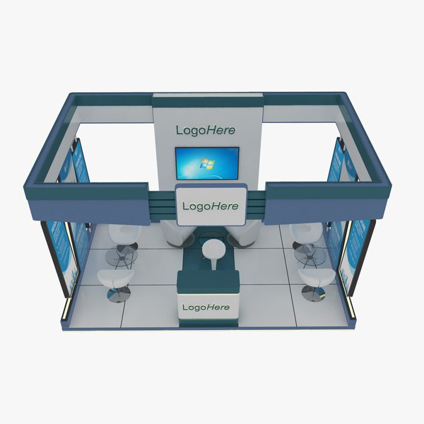 modelo 3d stand de exposición 5x3 metros - TurboSquid 2235984