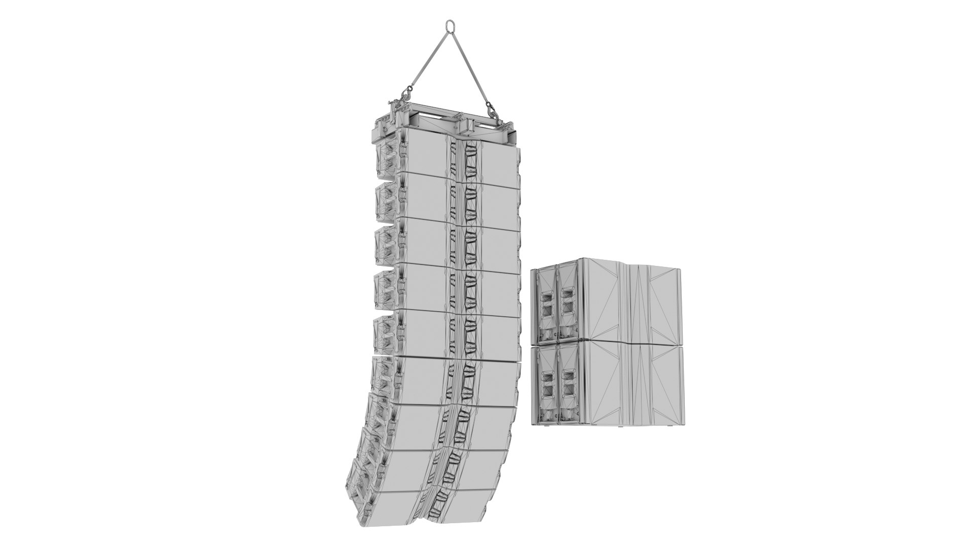 3D Concert Sound System Line Array JBL VTX V20 - TurboSquid 2118831