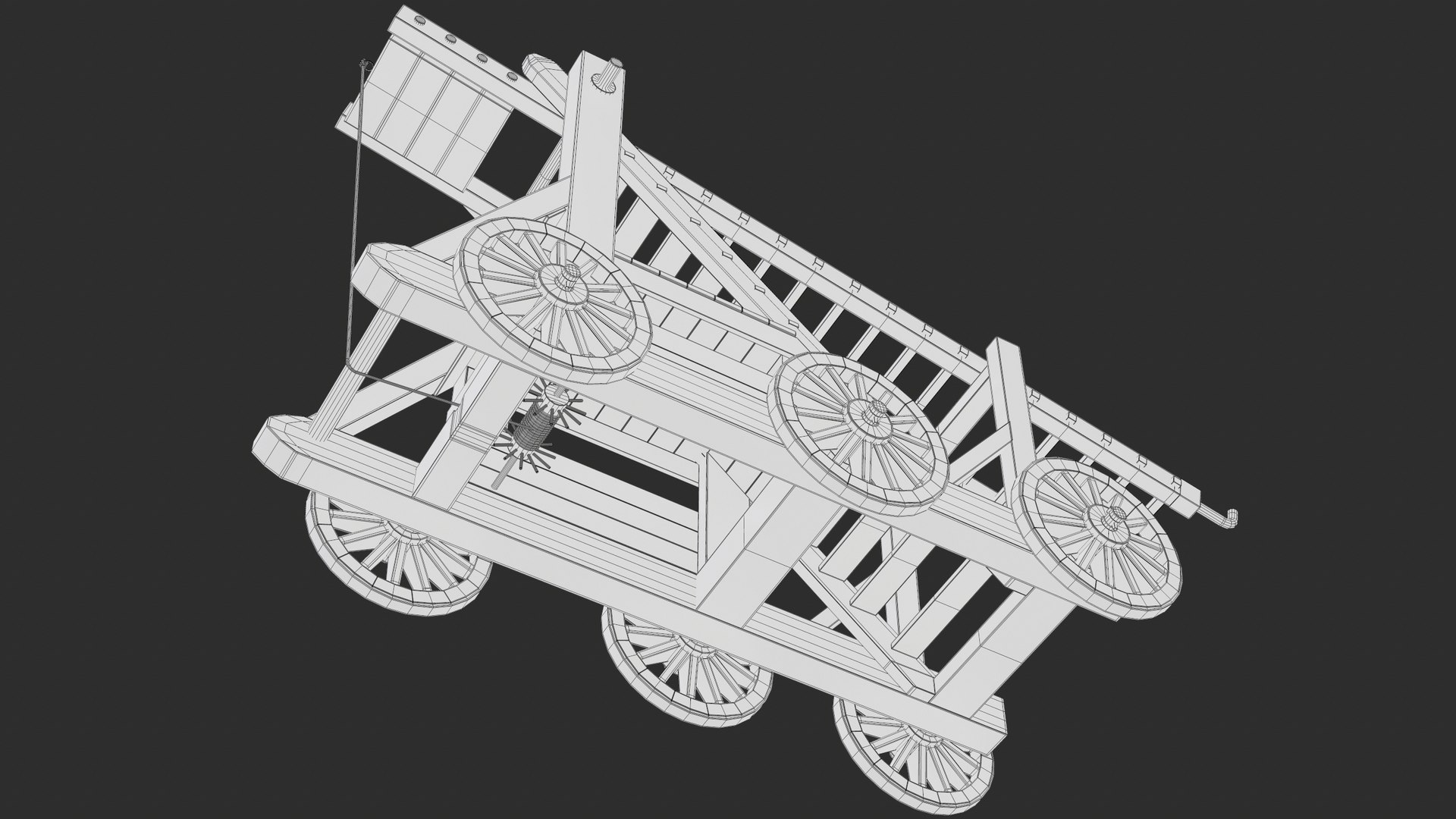 3D Medieval Siege Ladder PBR Model - TurboSquid 2040373