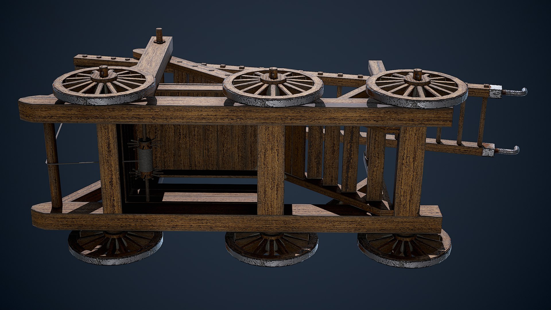 3D Medieval Siege Ladder PBR Model - TurboSquid 2040373