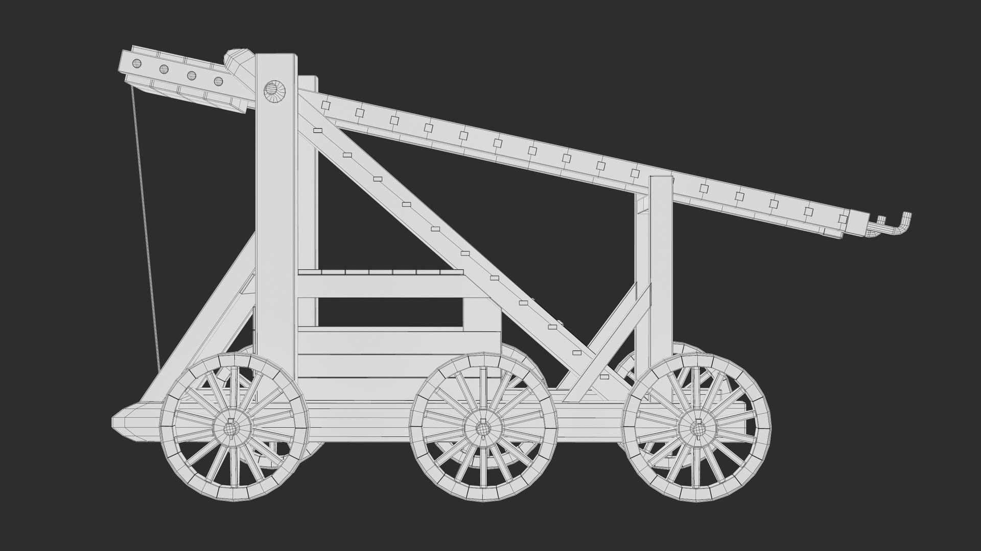 3D Medieval Siege Ladder PBR Model - TurboSquid 2040373