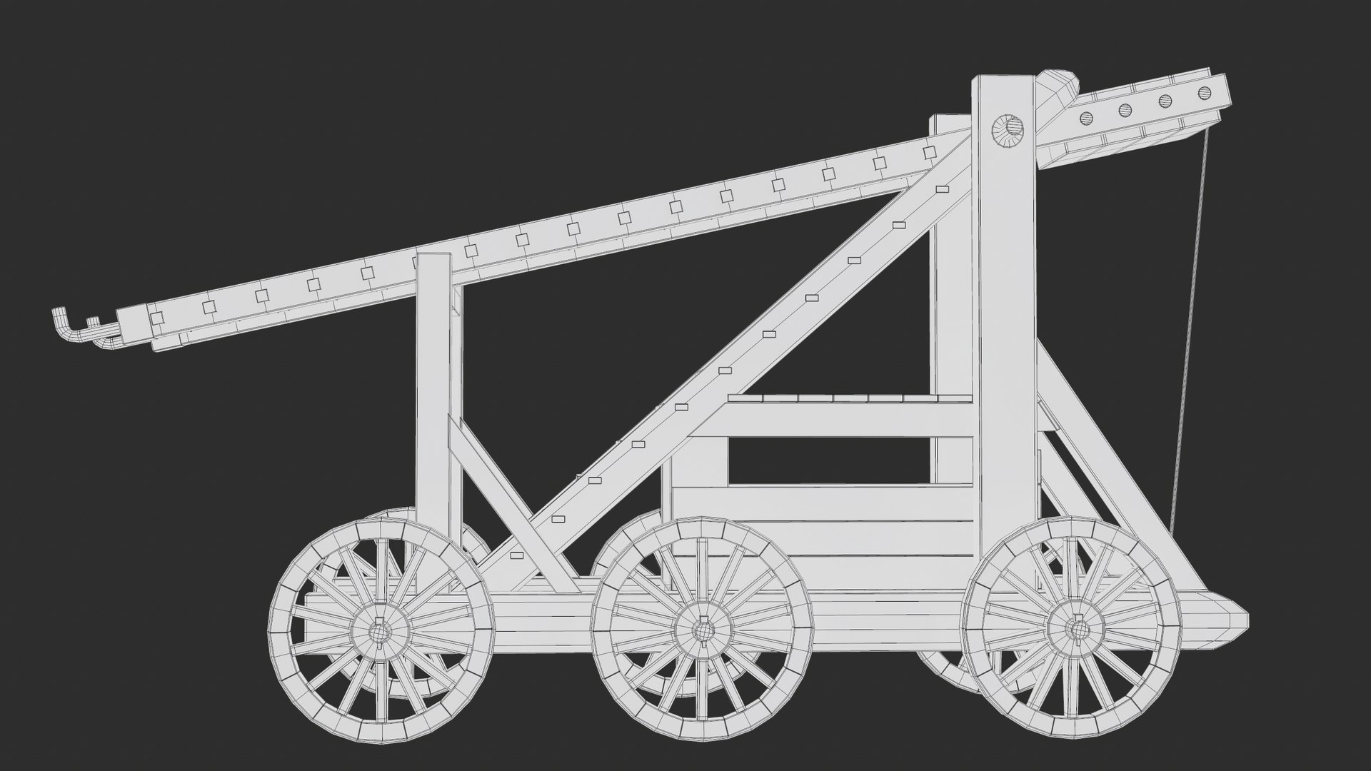 3D Medieval Siege Ladder PBR Model - TurboSquid 2040373