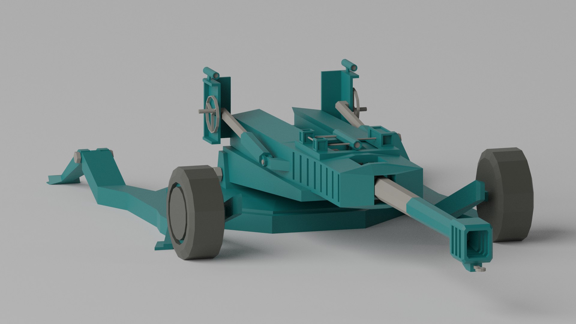 3D Cartoon Lowpoly M777 Howitzer Model - TurboSquid 2080985