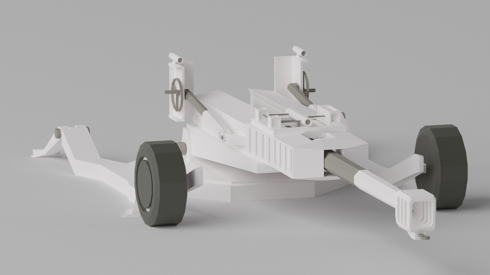 3D Cartoon Lowpoly M777 Howitzer Model - TurboSquid 2080985