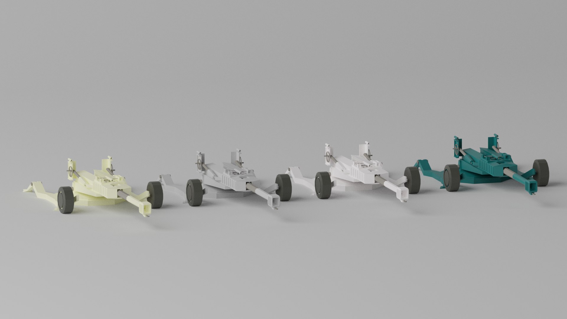 3D Cartoon Lowpoly M777 Howitzer Model - TurboSquid 2080985