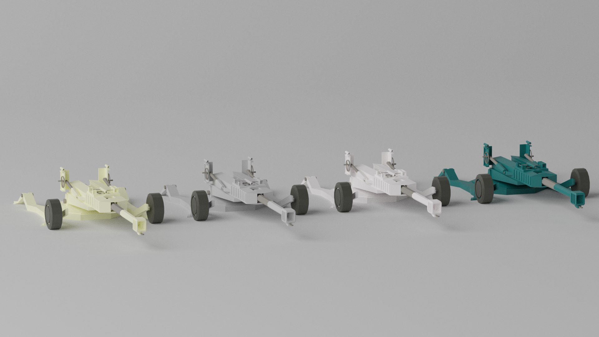 3D Cartoon Lowpoly M777 Howitzer Model - TurboSquid 2080985