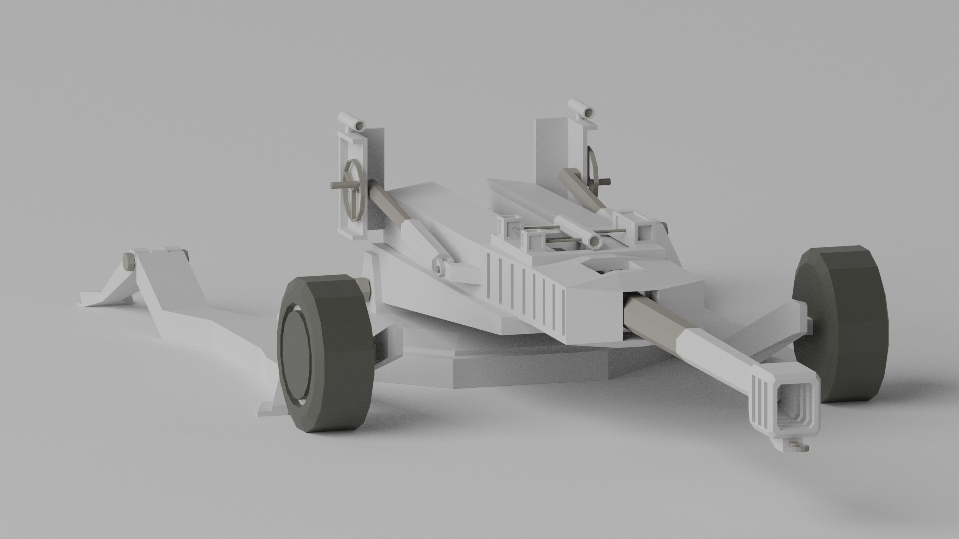 3D Cartoon Lowpoly M777 Howitzer Model - TurboSquid 2080985