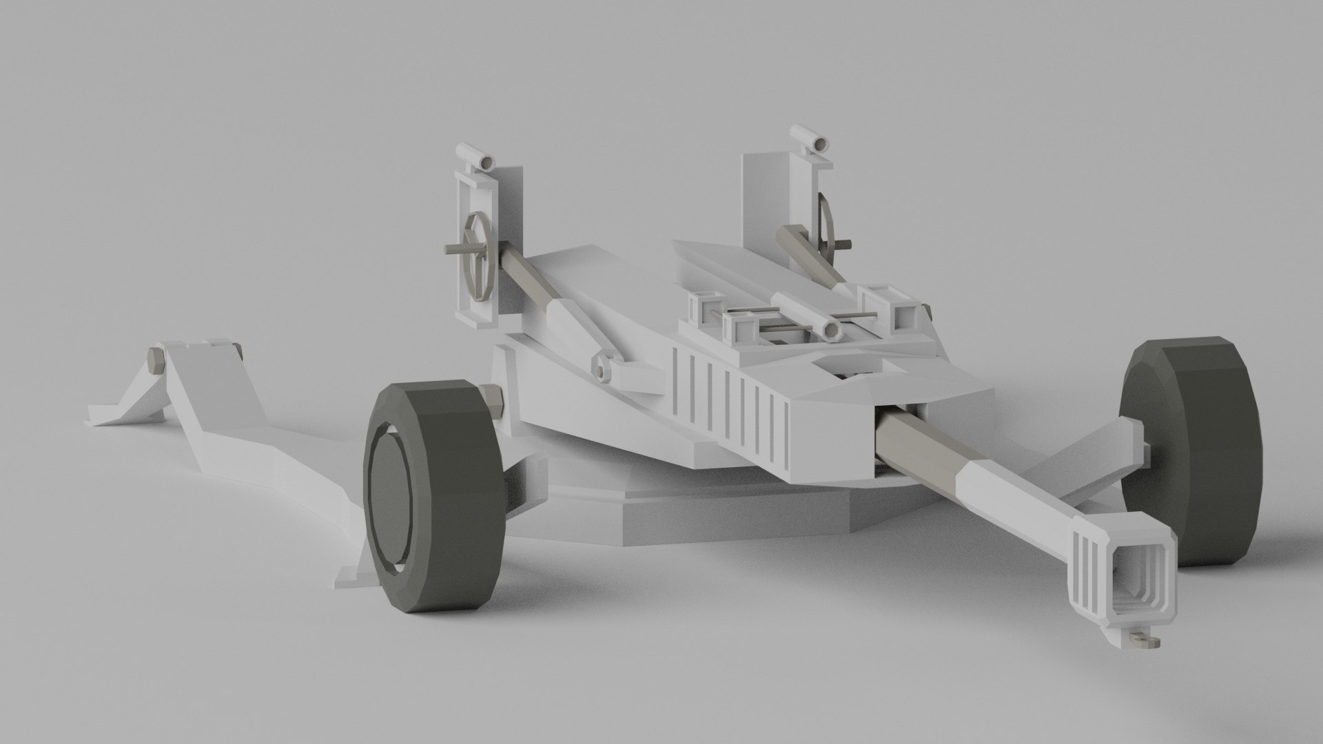 3D Cartoon Lowpoly M777 Howitzer Model - TurboSquid 2080985