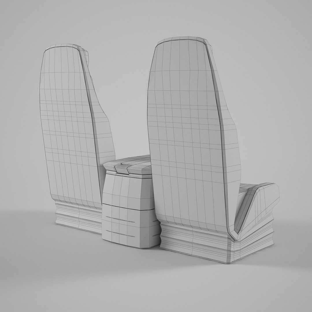 3d Helicopter Business Seats Model