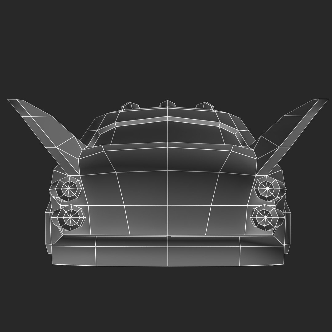 3d car gaming asset model