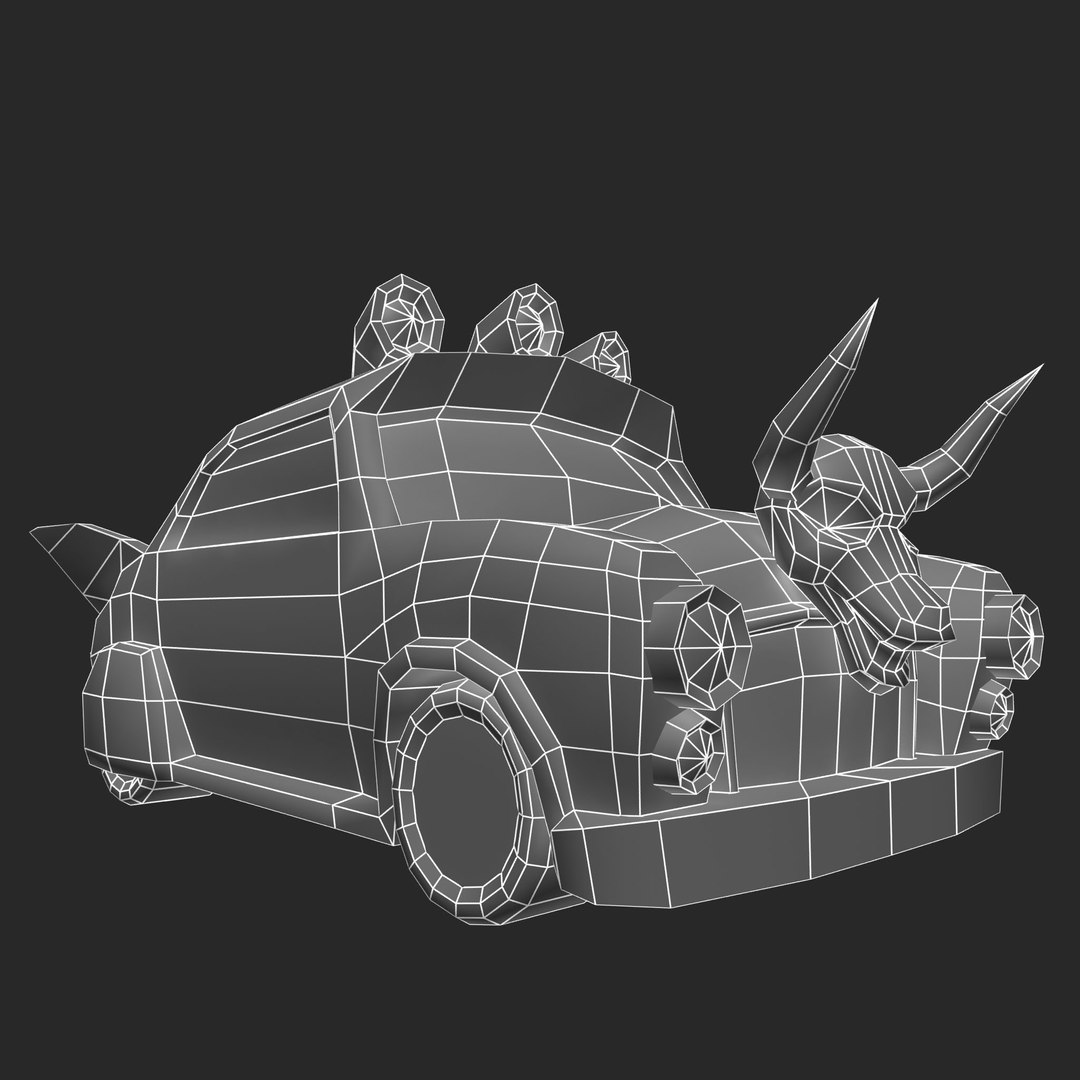 3d car gaming asset model