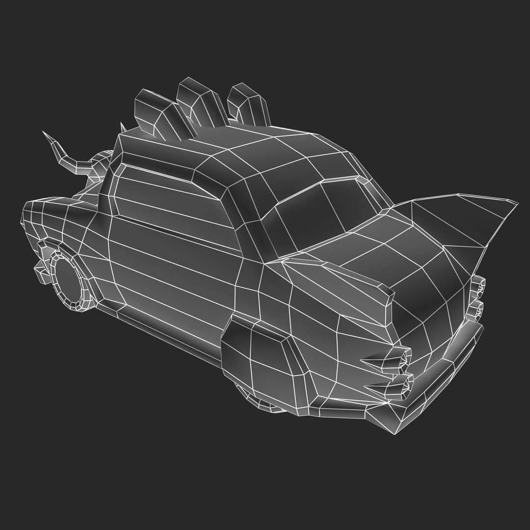3d car gaming asset model