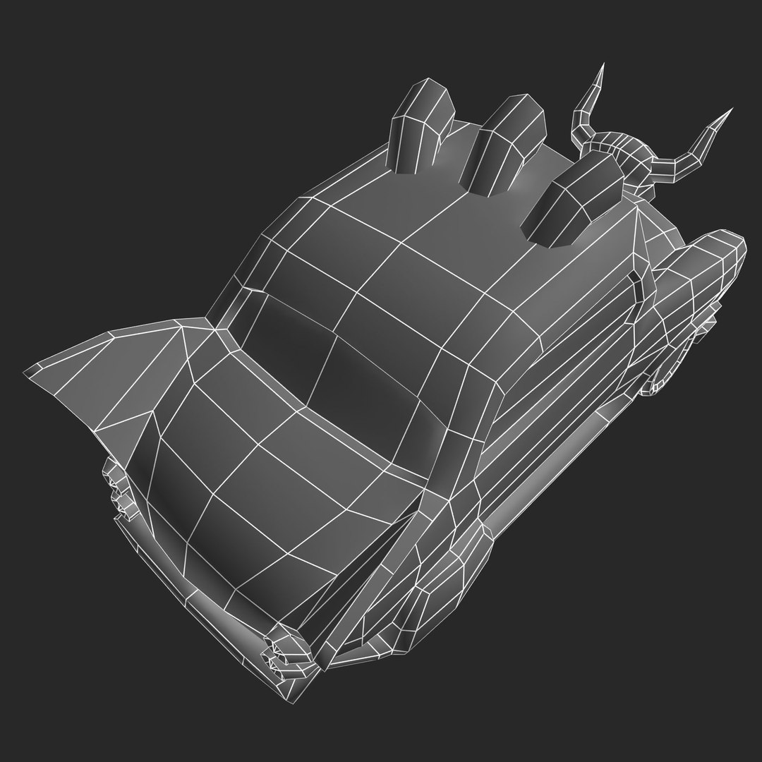 3d car gaming asset model