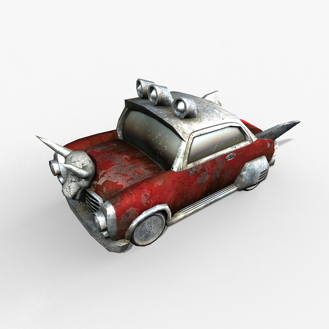 3d car gaming asset model