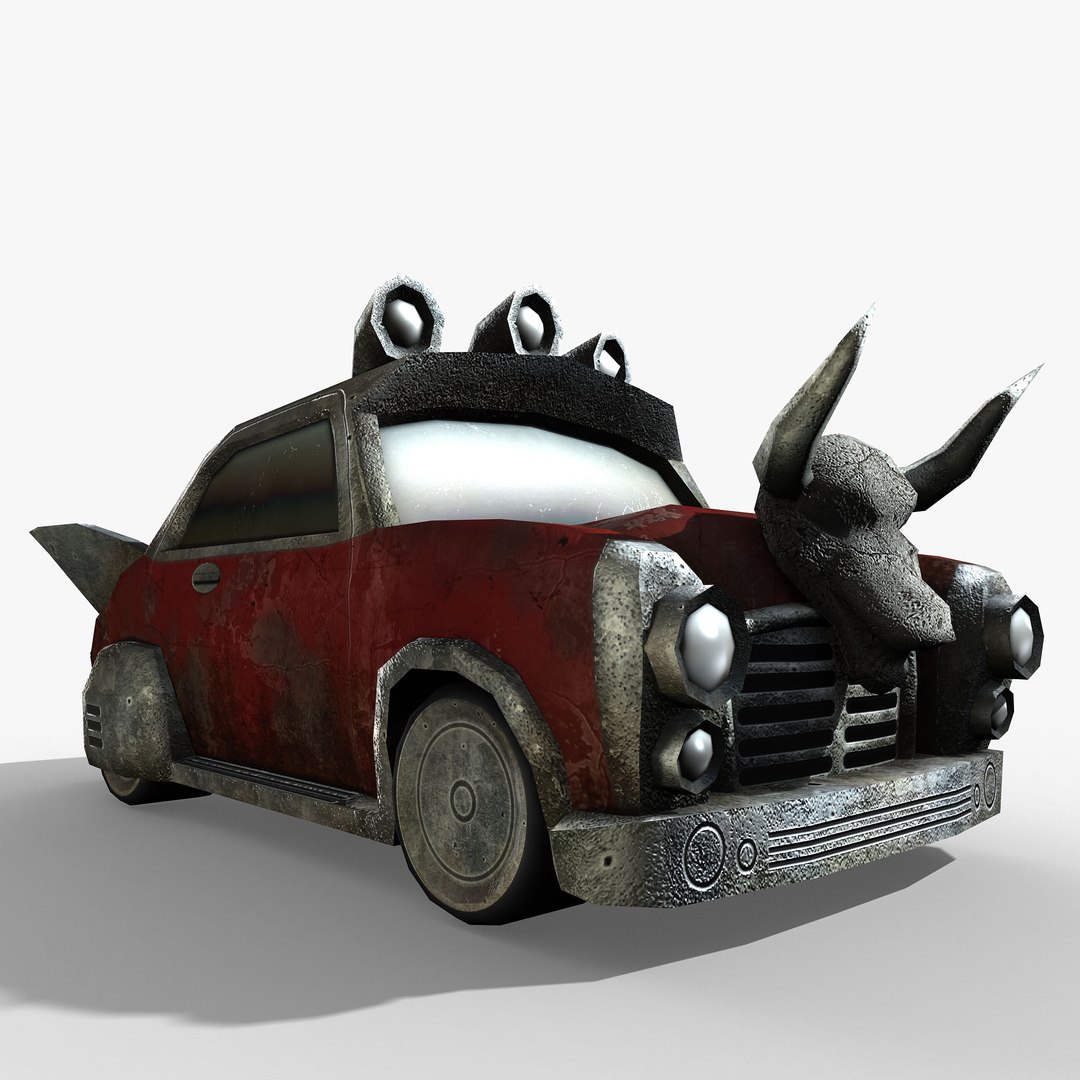 3d car gaming asset model
