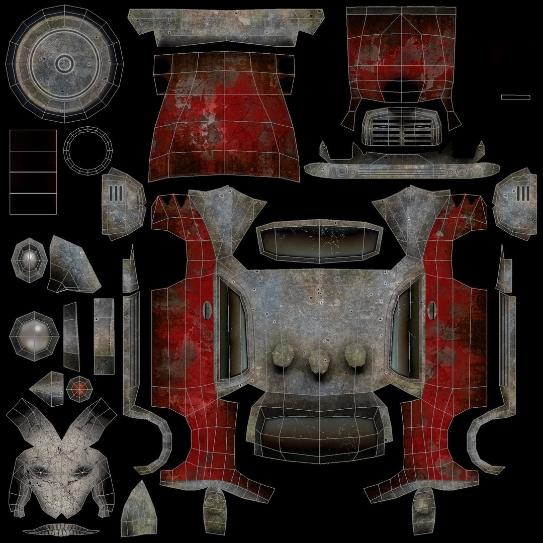 3d car gaming asset model