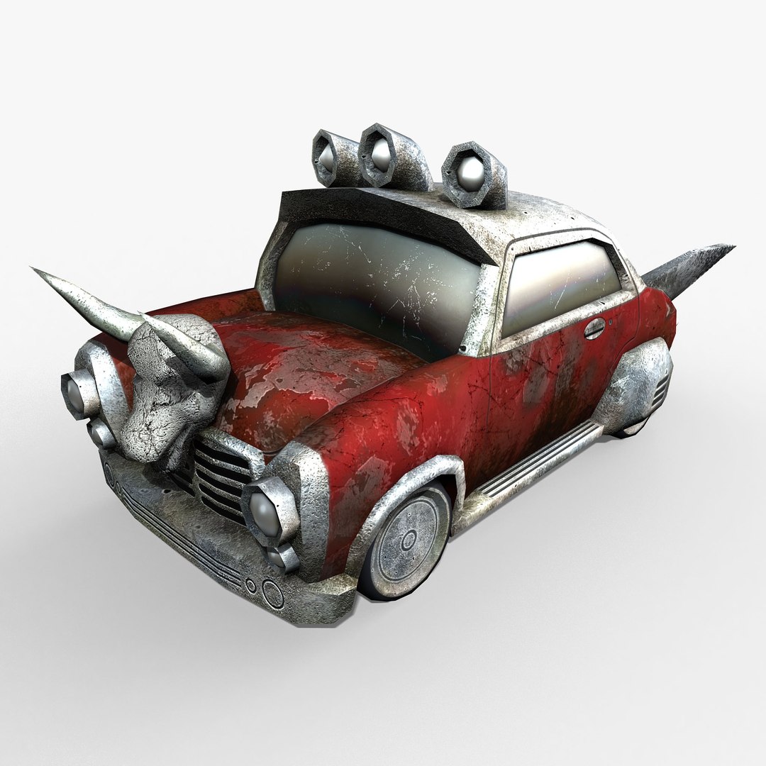 3d car gaming asset model
