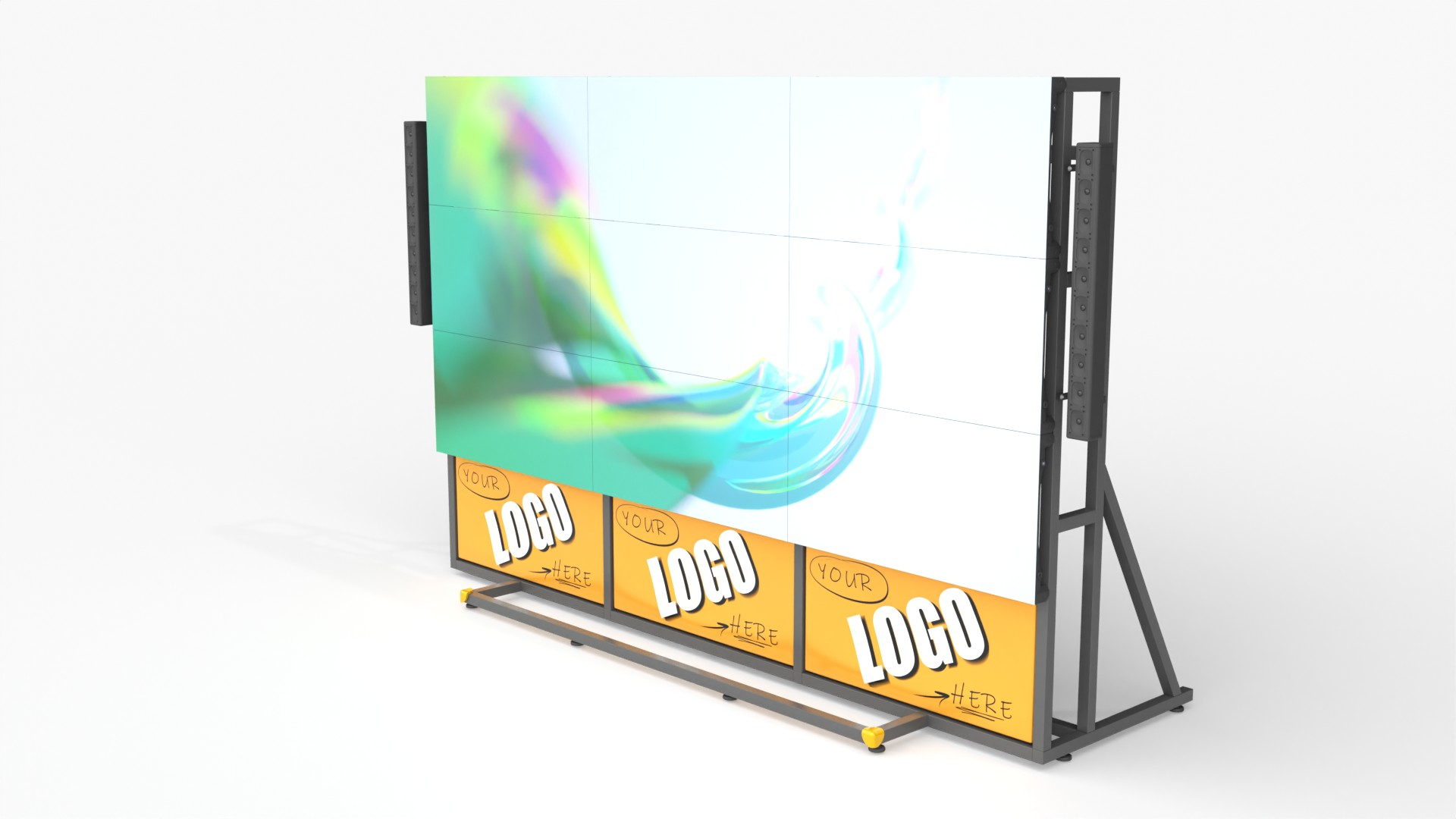 3D Model LCD Wall Single Panel - TurboSquid 2276515